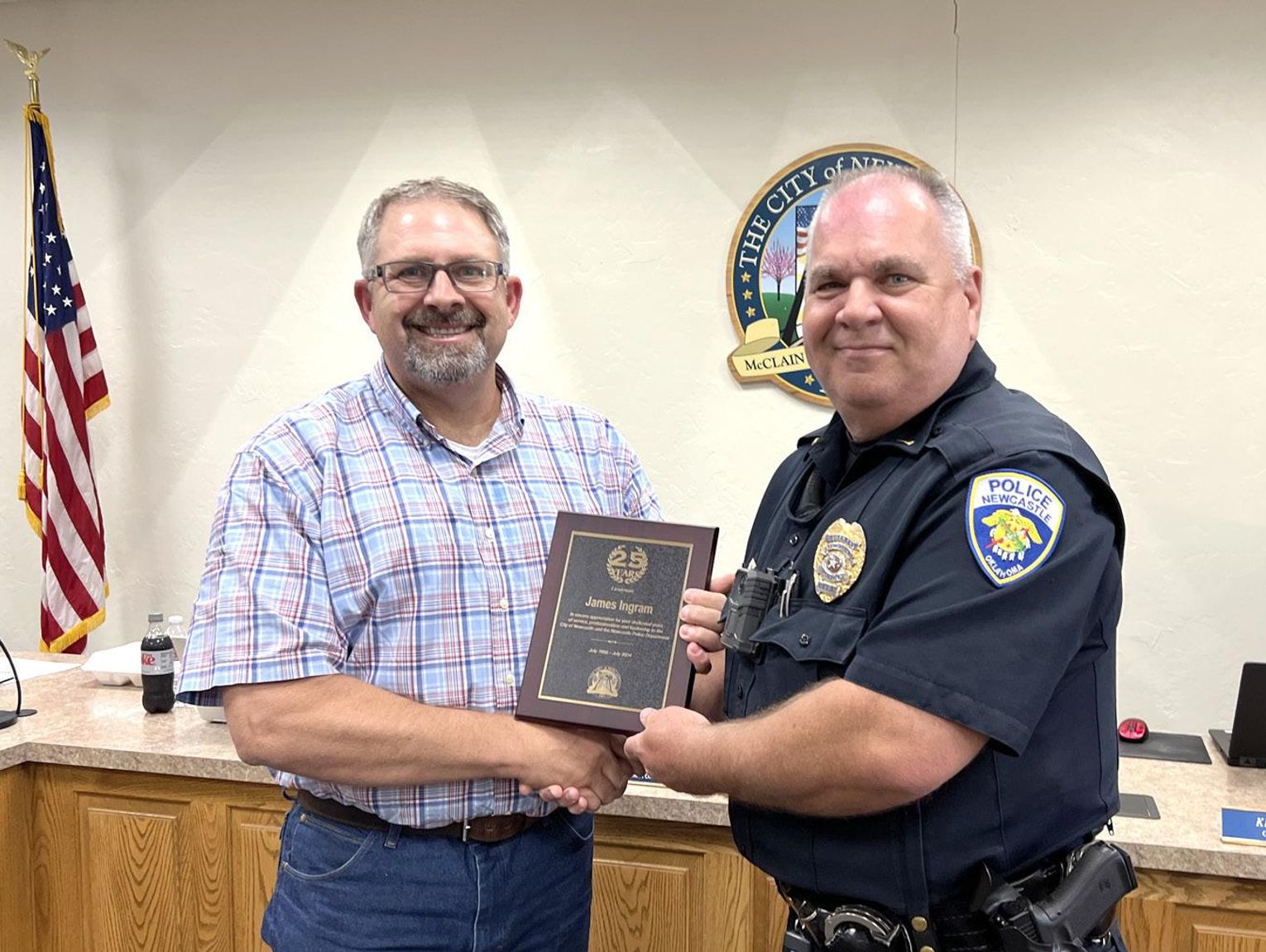 Honoring 20 years of service