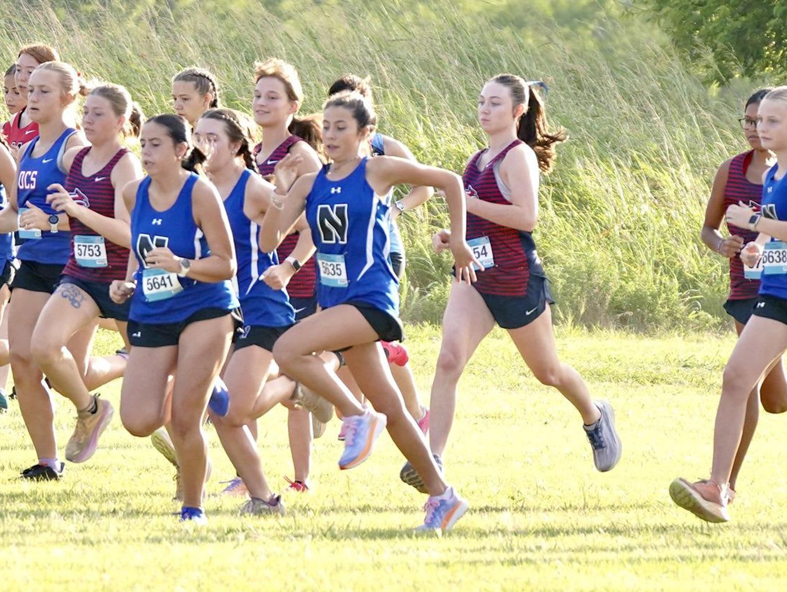 Newcastle varsity girls run