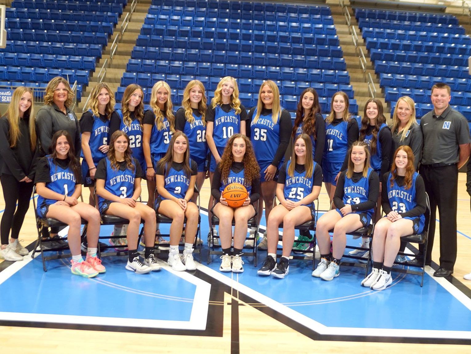 Racer Girls ready to play basketball